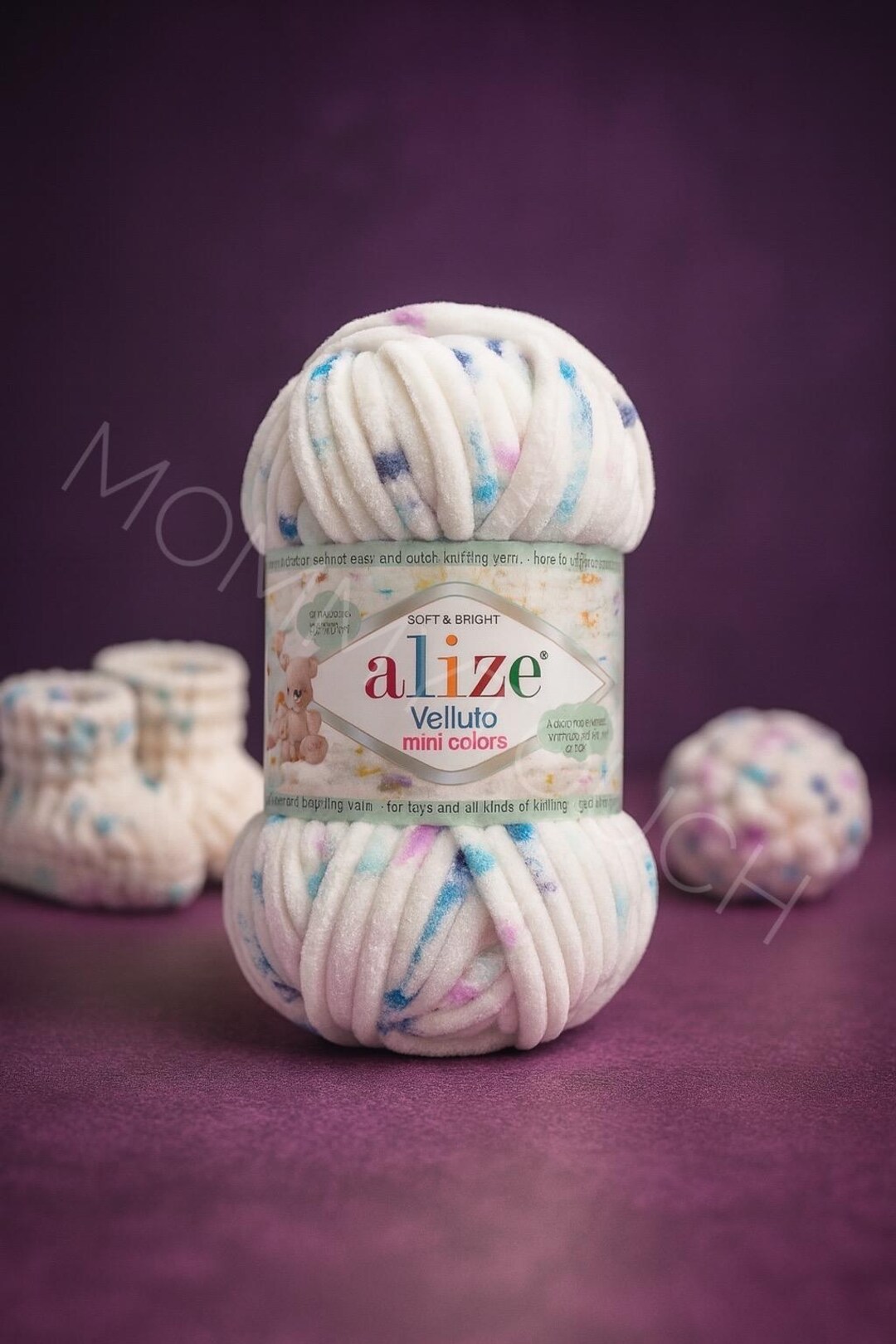 Alize Velluto Mini Colors Yarn – Soft Chenille Plush Yarn - Etsy Australia