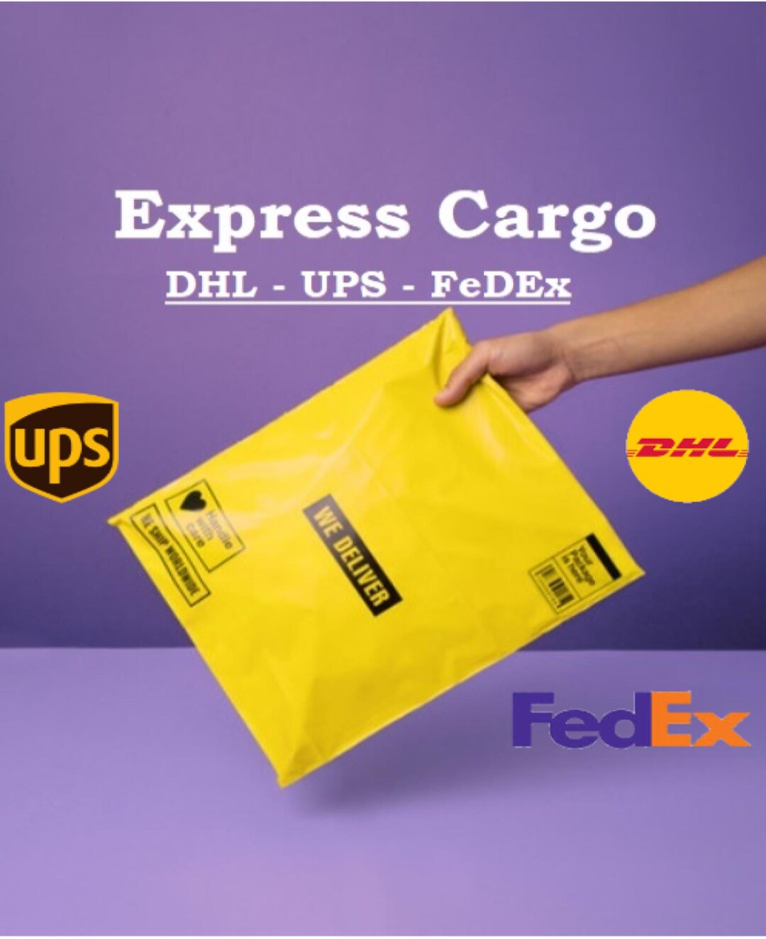 Express Cargo and Tax Exemption - Upgrade Fedex - Ups - DHL - Etsy