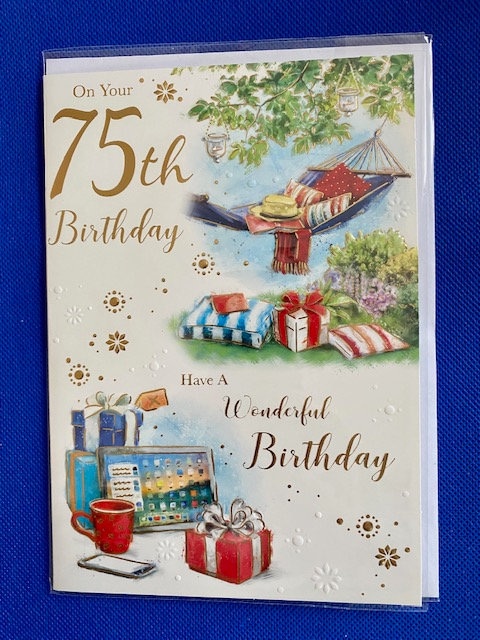 Age 75 Birthday Card on Your 75th Birthday Have A Wonderful - Etsy UK