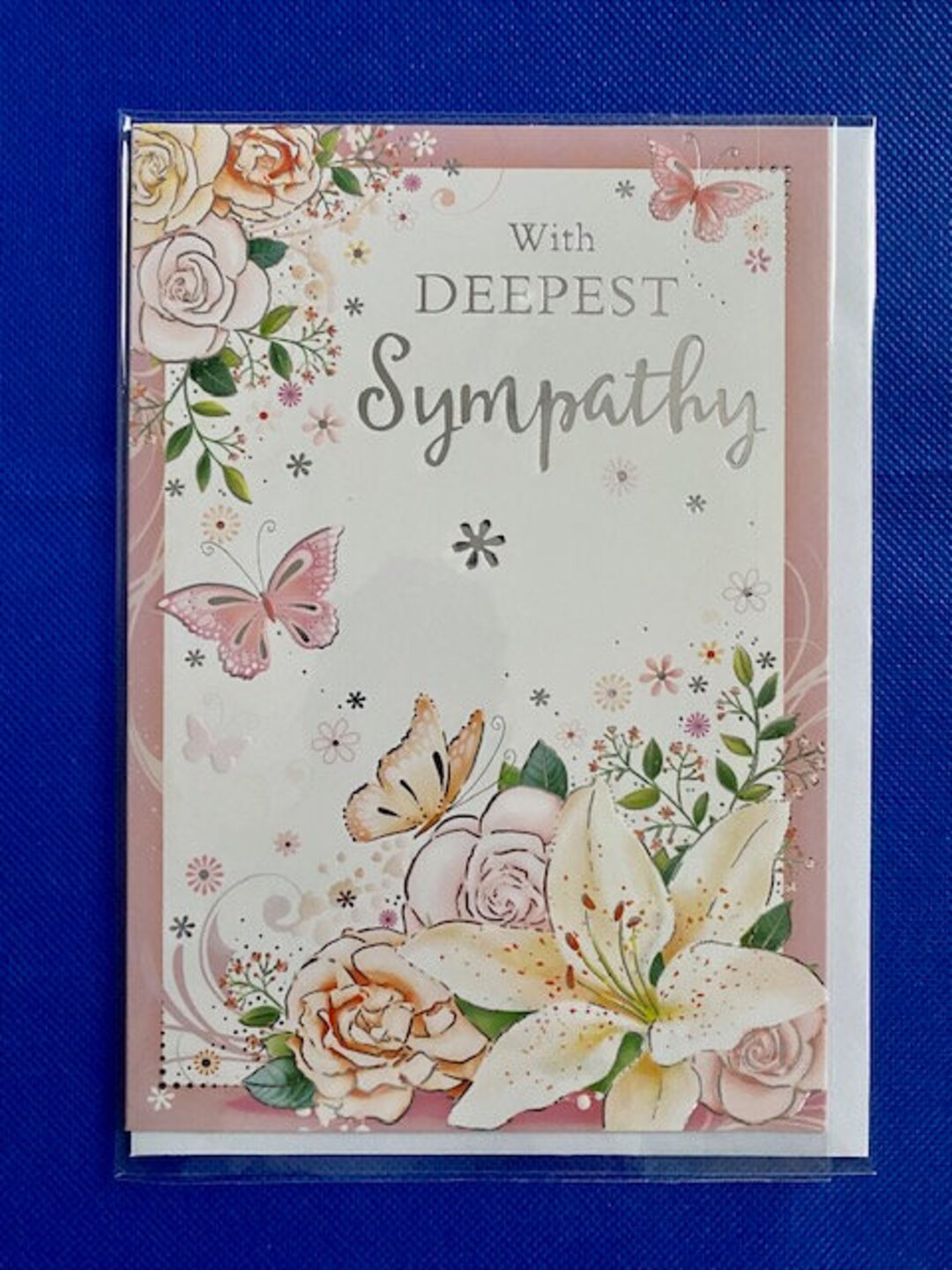With Deepest Sympathy Card Etsy Uk