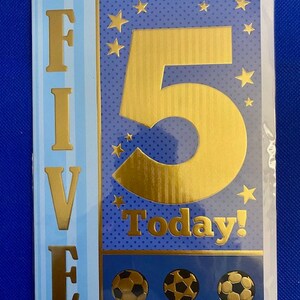 Age 5 Today Happy Birthday Greeting Card - Etsy