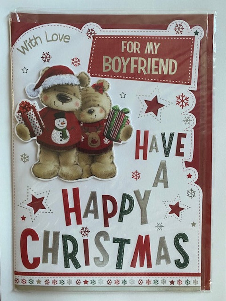 Boyfriend Christmas Card - Etsy UK