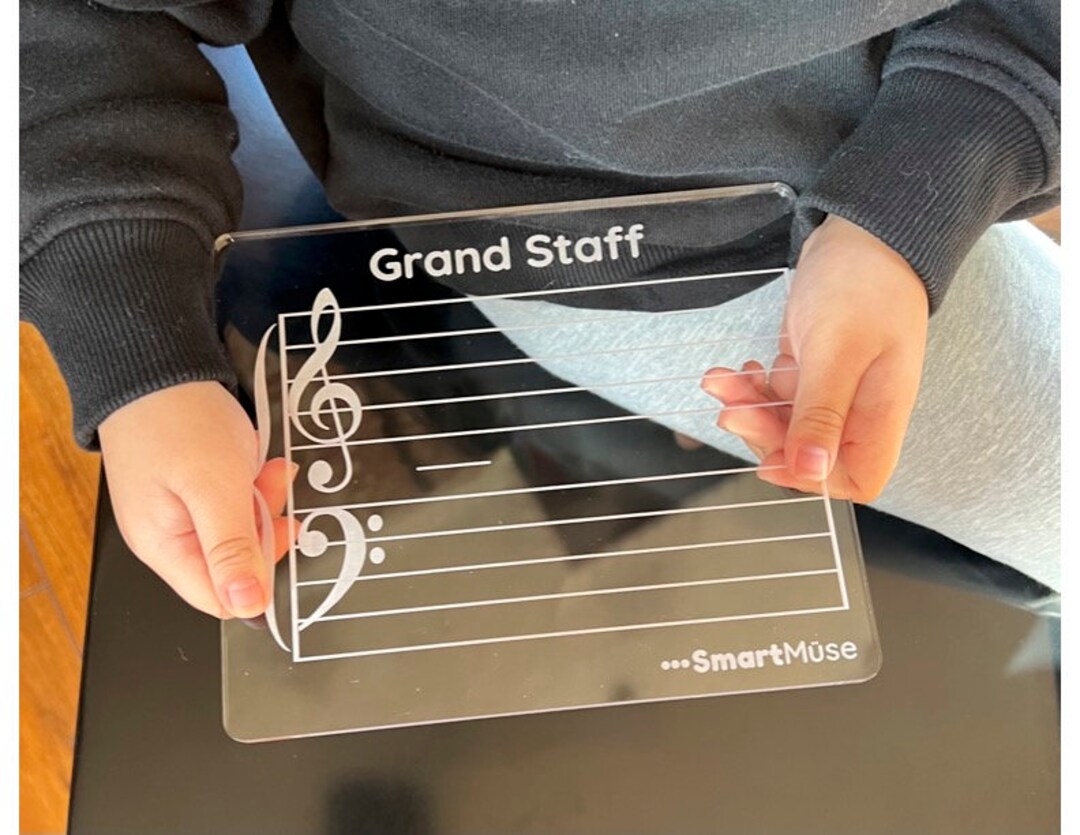 Grand Staff Acrylic Board//dry Erase//music Staff//piano//music Teacher ...