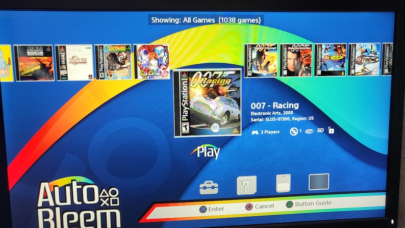 Playstation Classic Mini 512GB USB Flash Drive W/ 1080 PS1 Models Full ...