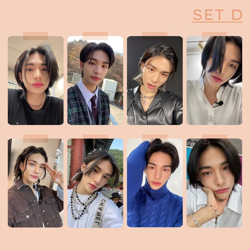 8 Hyunjin Photocards fanmade - Etsy