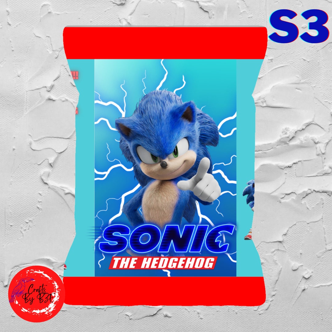 Sonic Chip Bag Label, Sonic Party, Super Sonic - Etsy