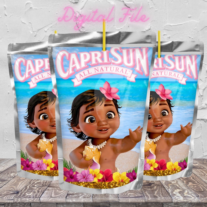 Baby Moana Treat Labels DIGITAL - Etsy