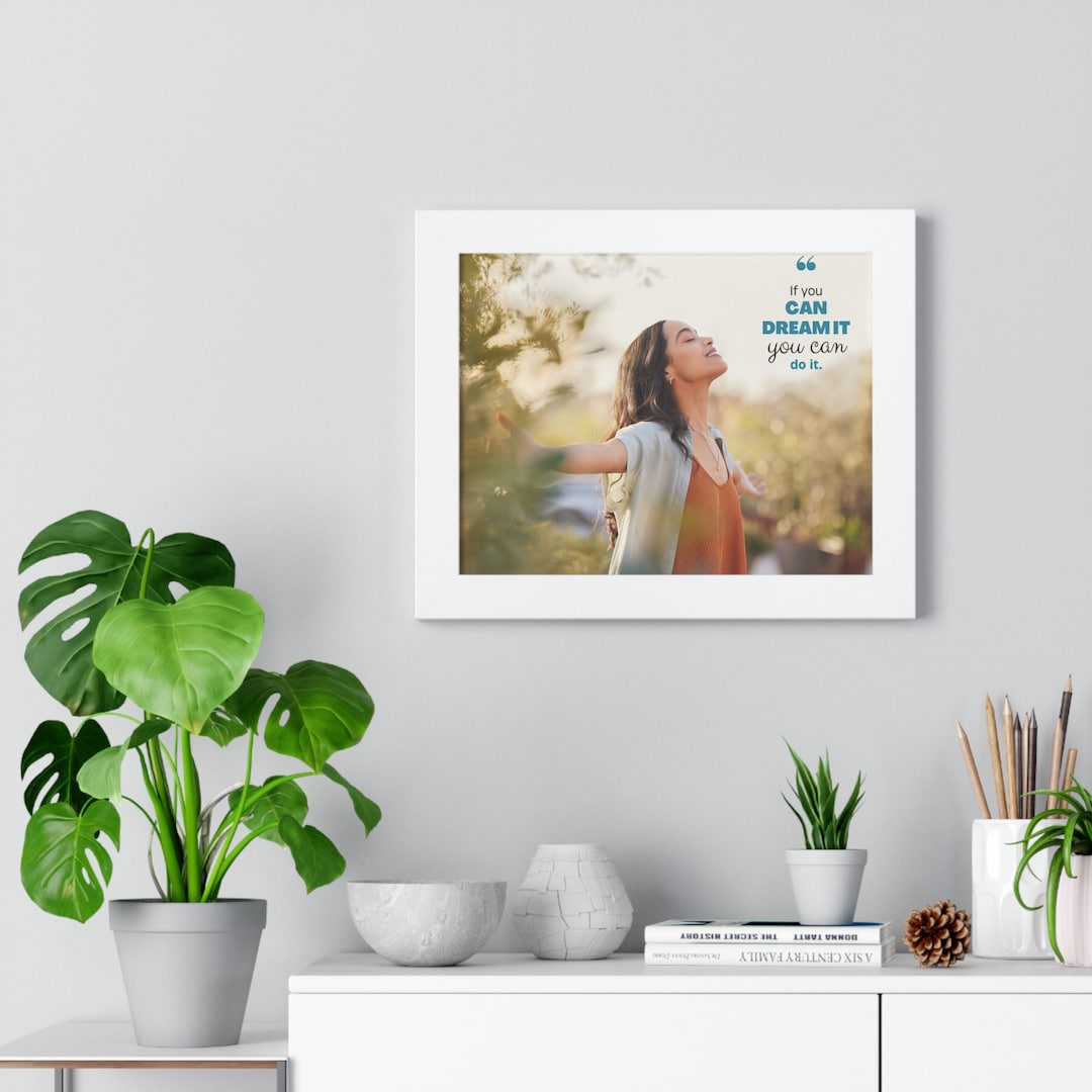 Positivity Framed Horizontal Poster - Etsy