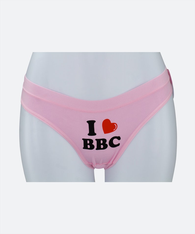 I Love Bbc Sexy Qos Hotwife Thong Panty Etsy