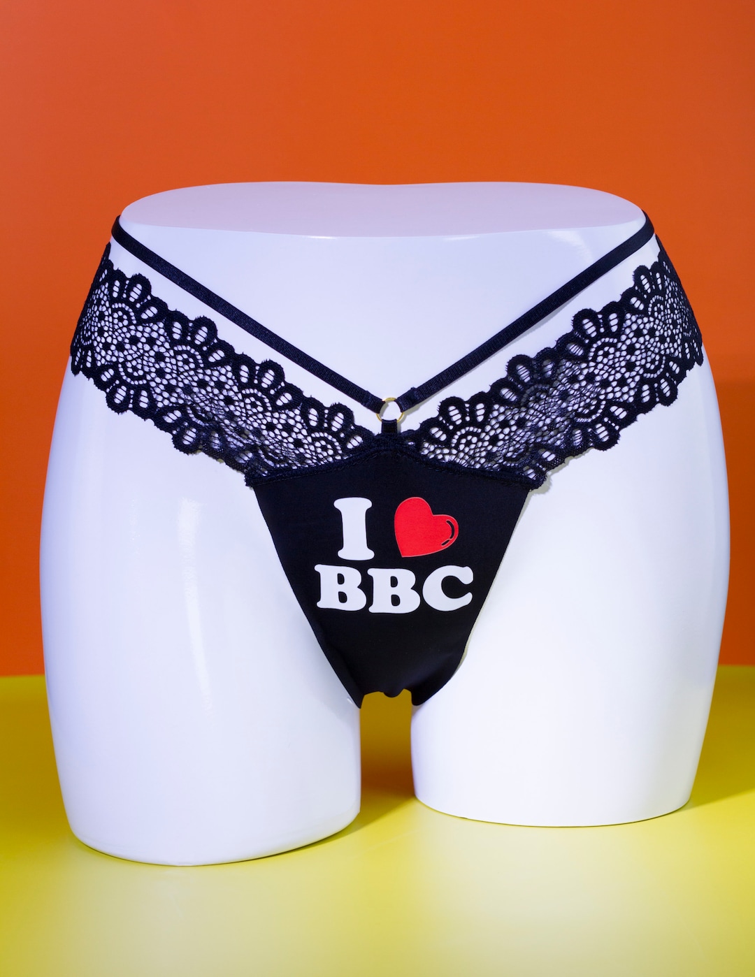I Love BBC Seamless Queen of Spades Hotwife Women Strappy Lace Black Qos Vixen Thong Panty - Etsy