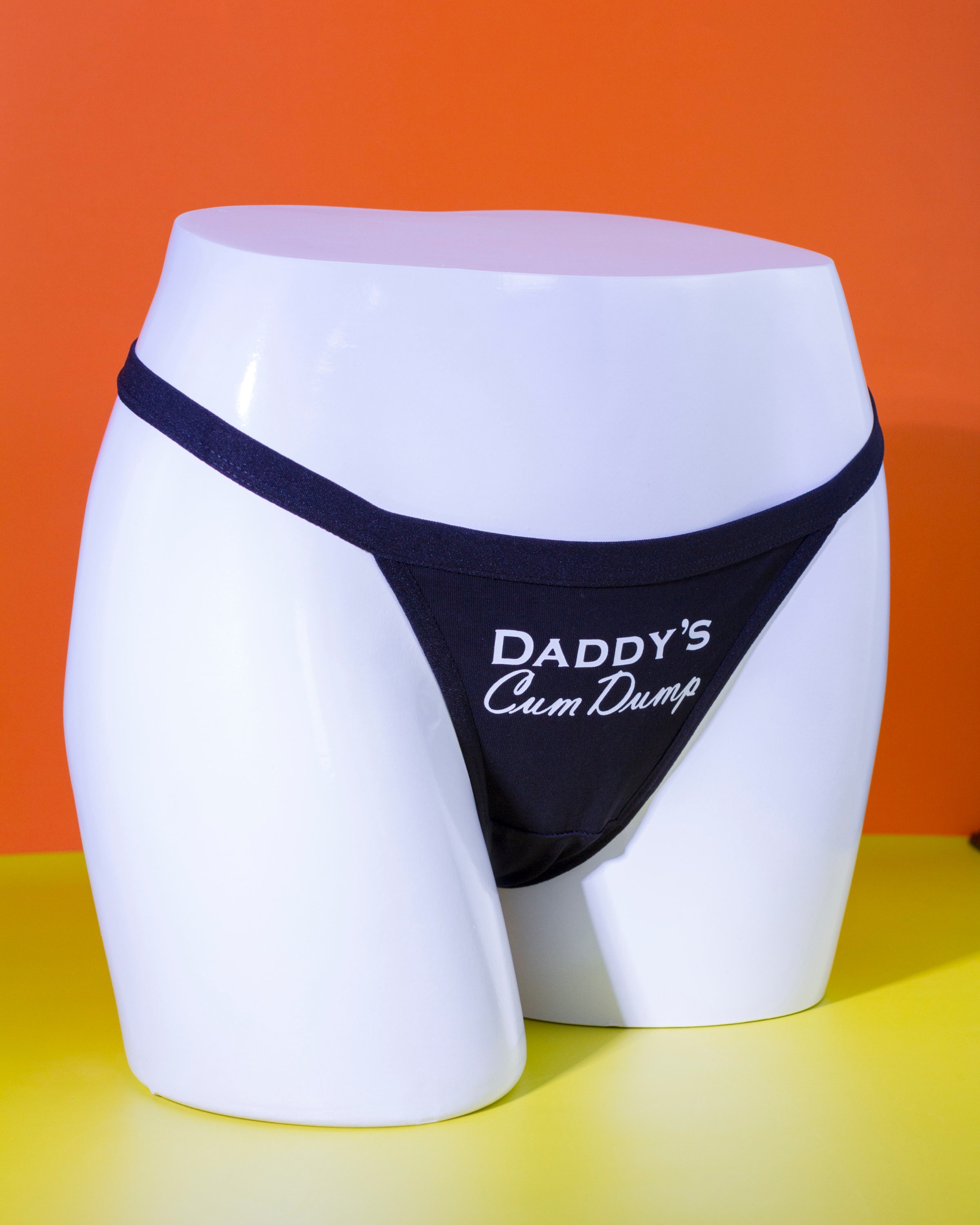 Daddys Cum Dump Hotwife Thong Panty Etsy