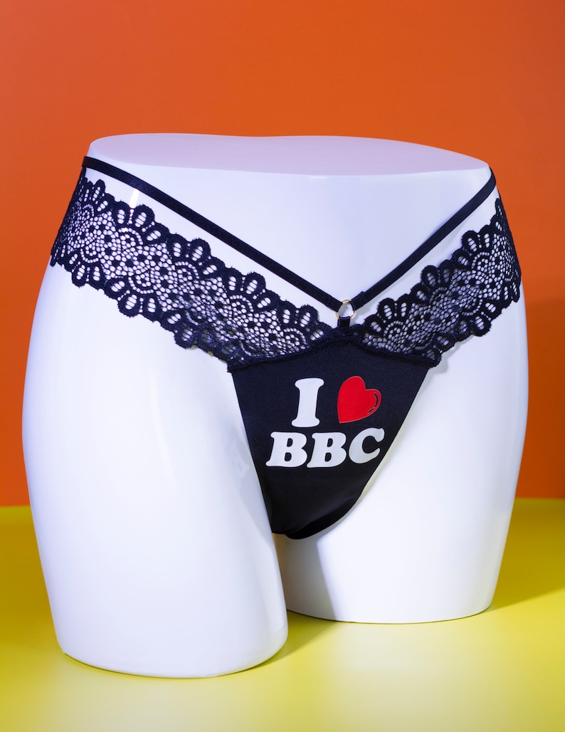 I Love BBC Seamless Queen of Spades Hotwife Women Strappy Lace Black Qos Vixen Thong Panty - Etsy