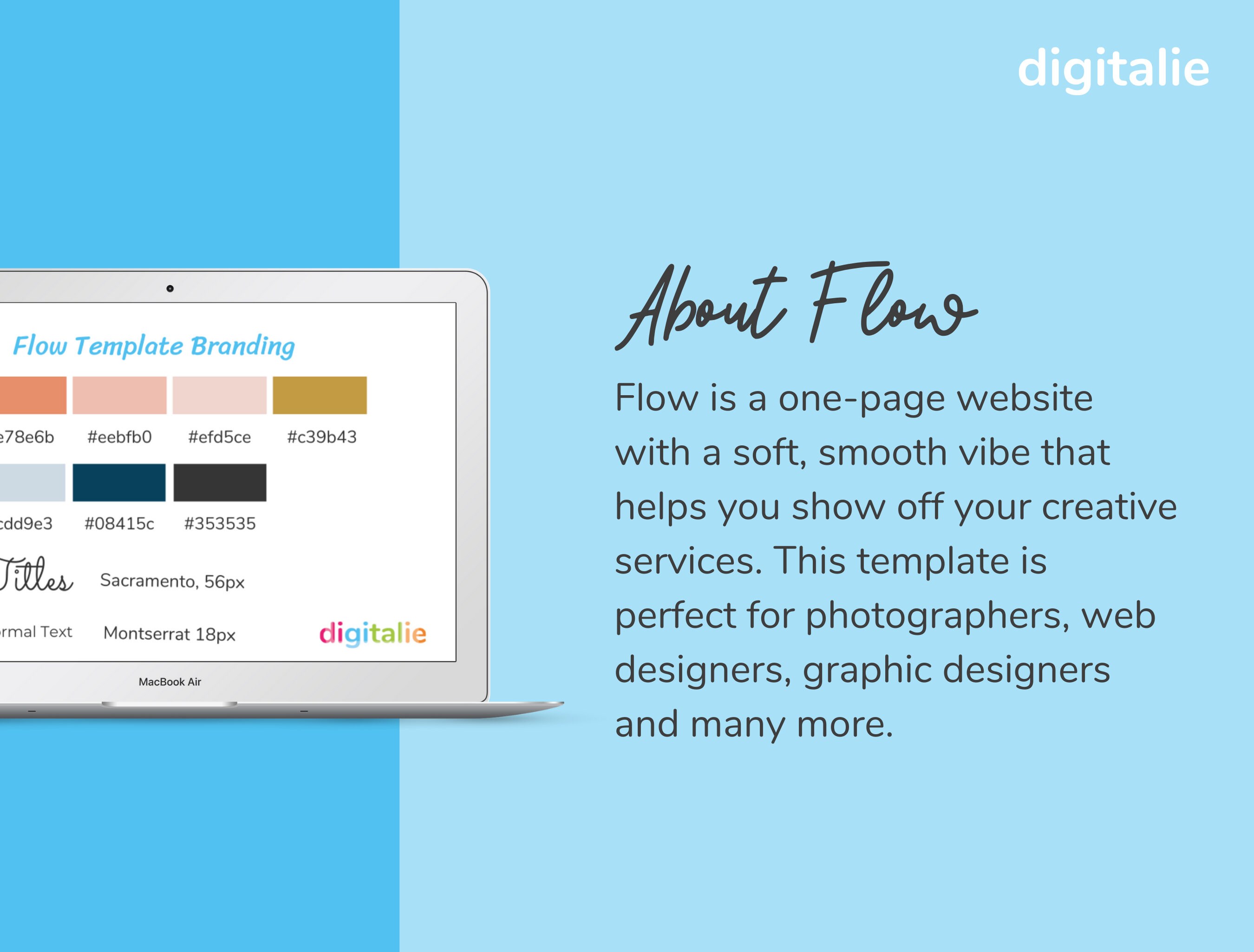 Flow - One Page Website Template for Wordpress and Elementor - for ...