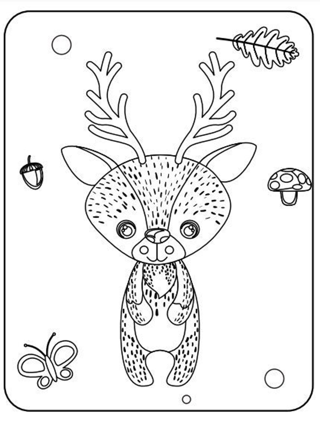 Animal Coloring Pages - Etsy