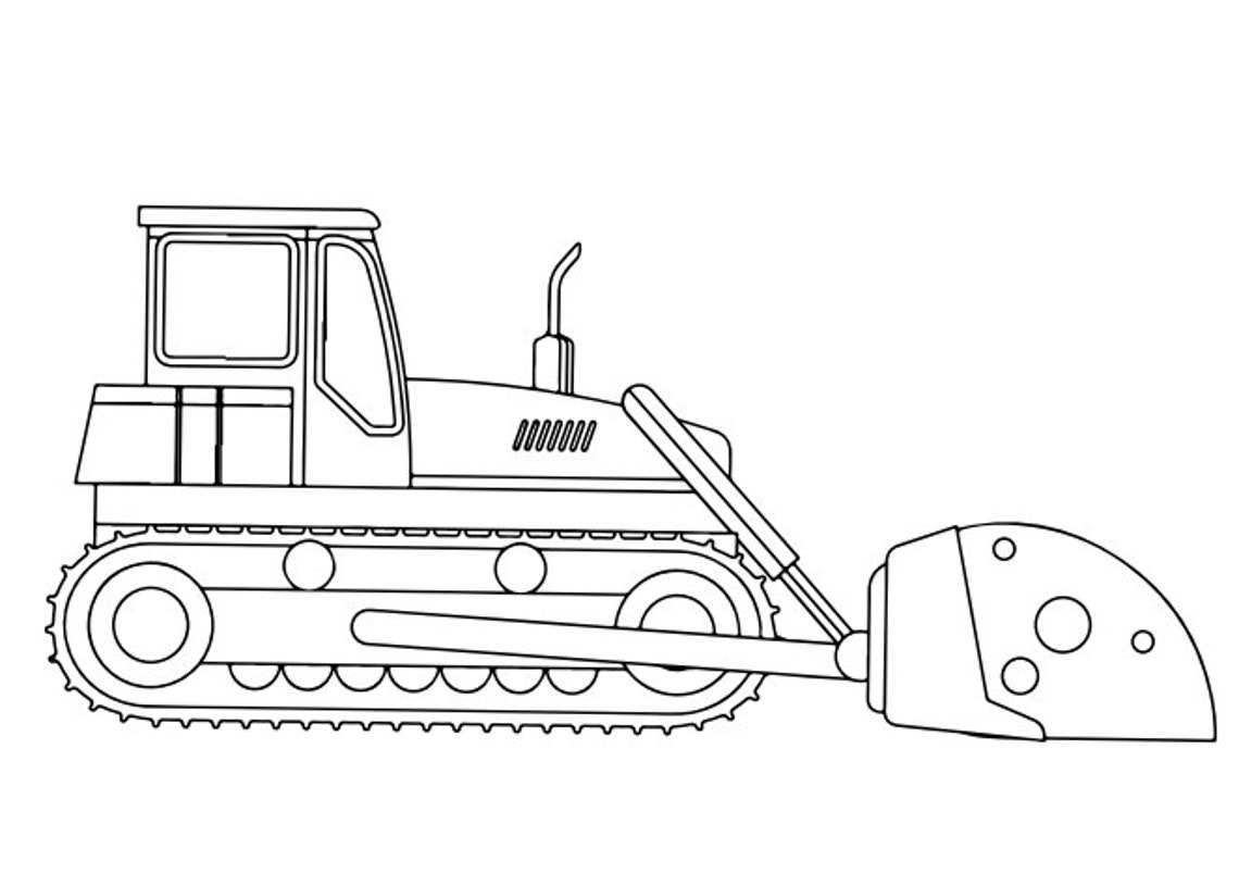 20 Construction Vehicle Coloring Pages - Etsy