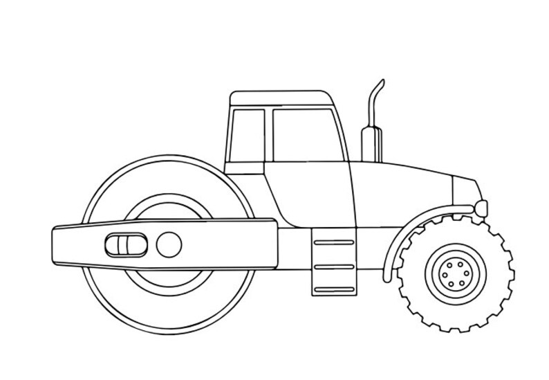20 Construction Vehicle Coloring Pages - Etsy