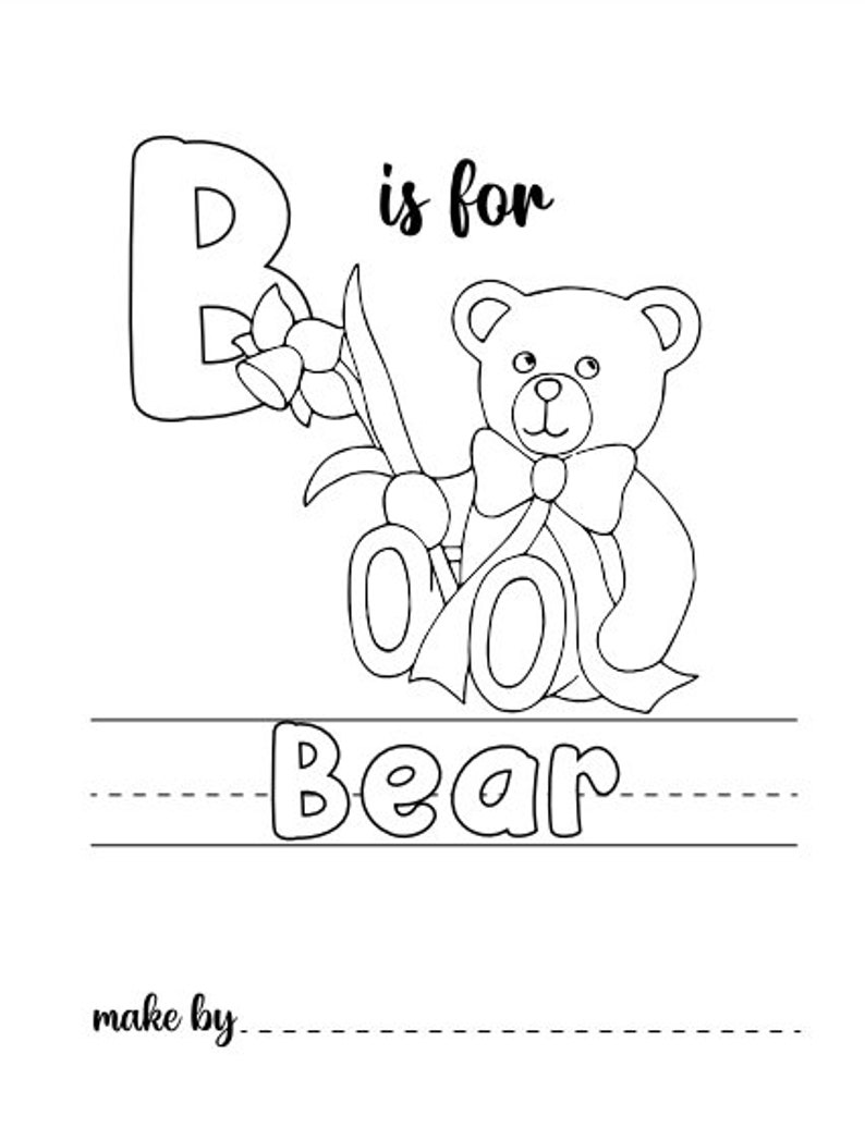 ABC Coloring Pages - Etsy