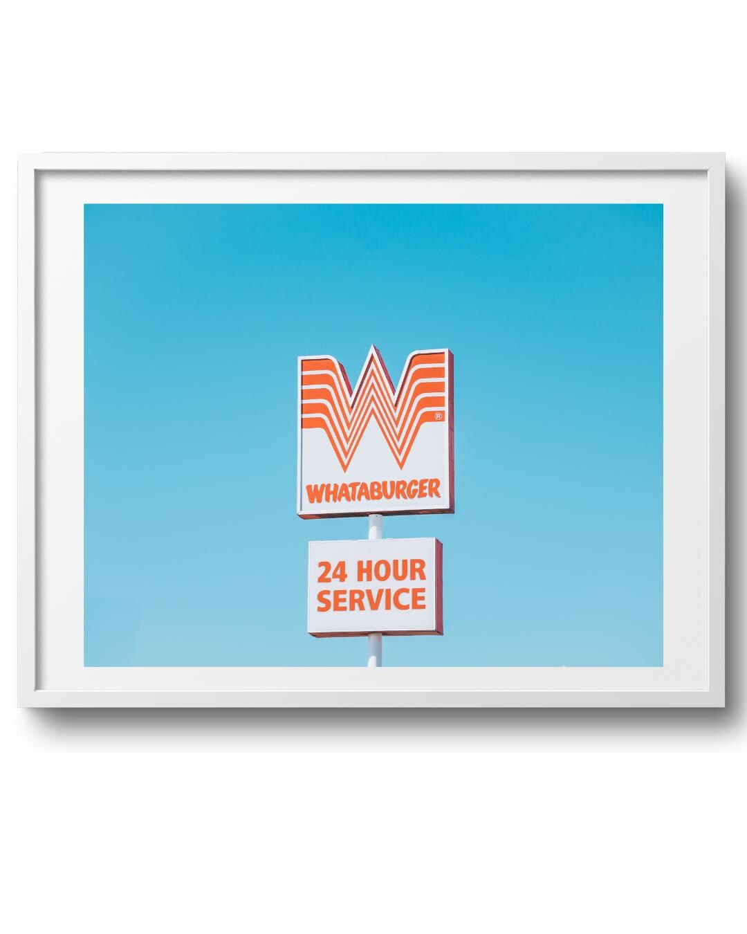 Whataburger Art, Digital Download Instant Print, Texas Print, Neon Sign ...