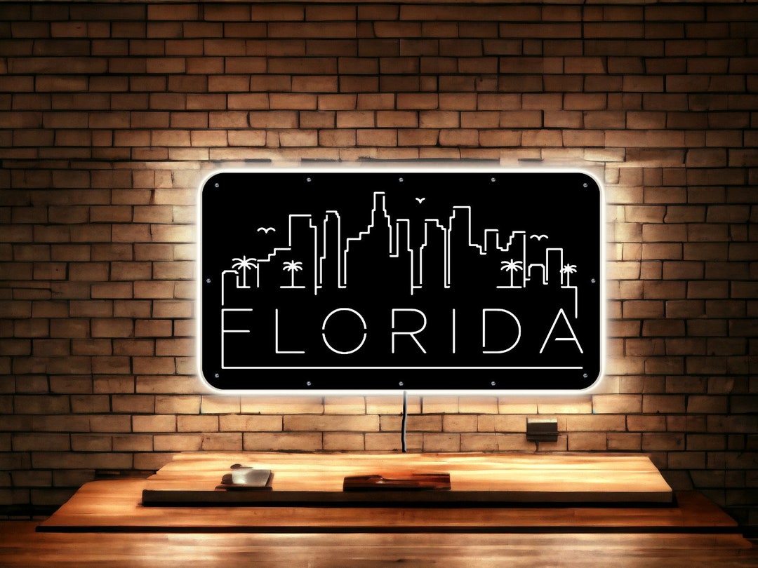 Florida Signage, Custom Signs, Florida Lighting, Personalized Florida ...