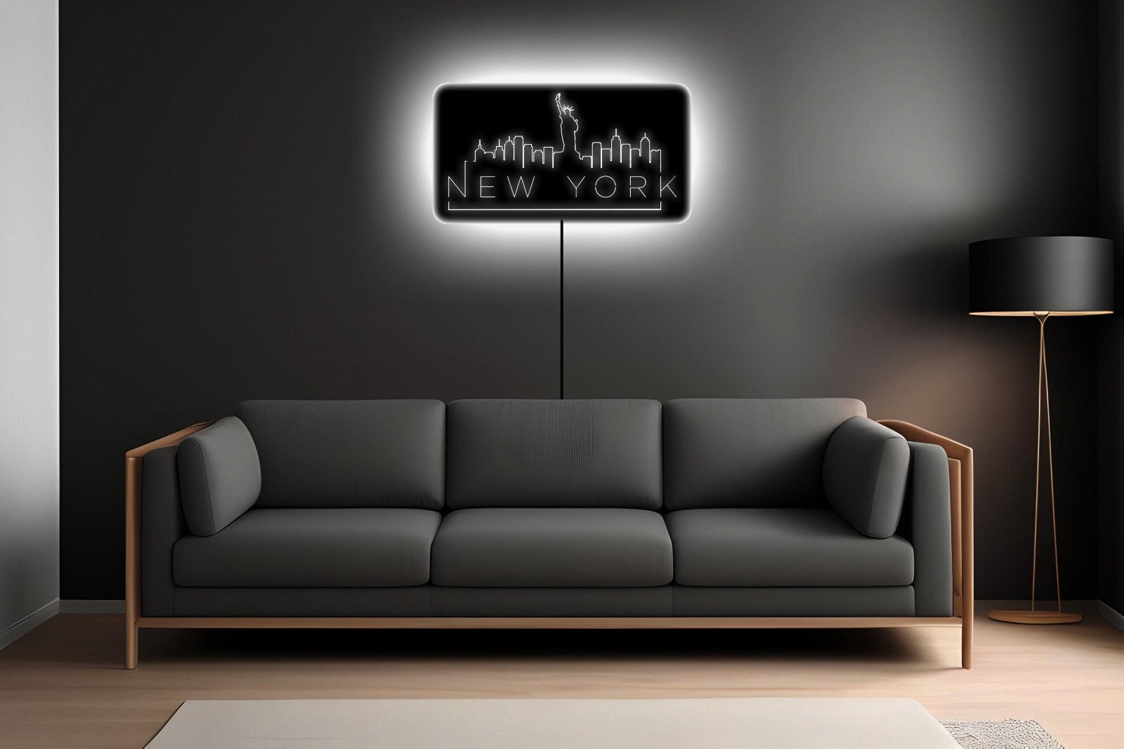 New York City Light Sign, New York Light Sign, Birthday Present, Custom ...