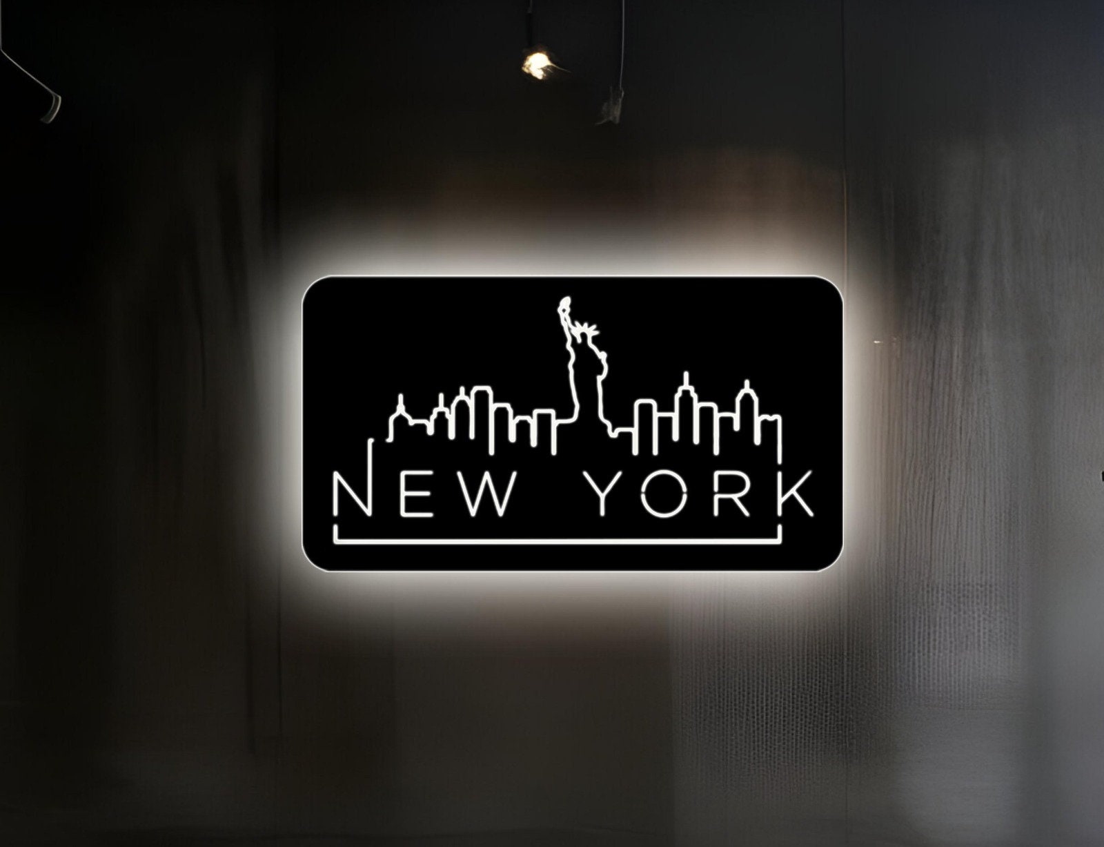 New York City Light Sign, New York Light Sign, Birthday Present, Custom ...