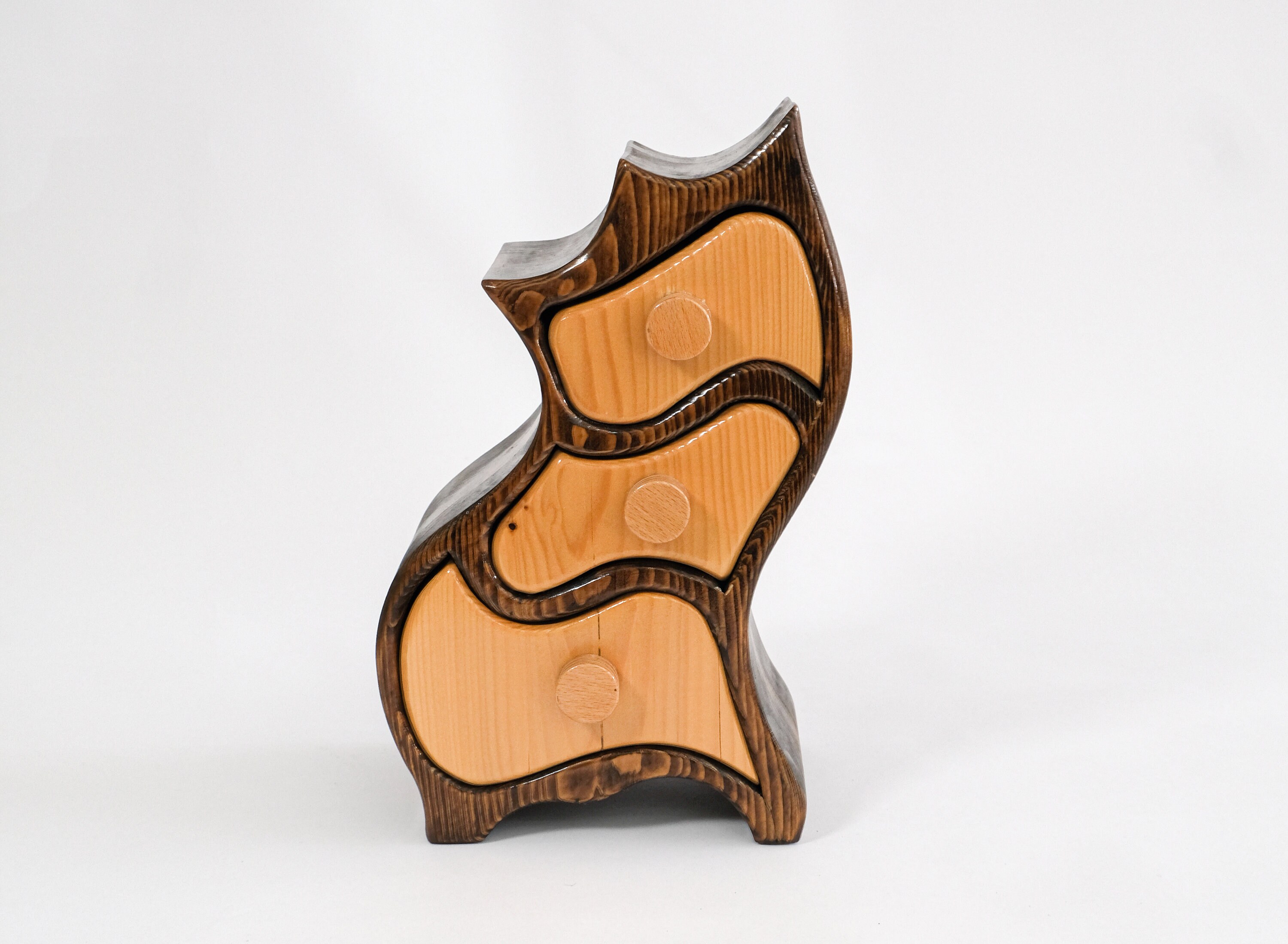 Flexible Shaped Wooden Jewelry Box, Special Wooden Rings, Necklaces ...