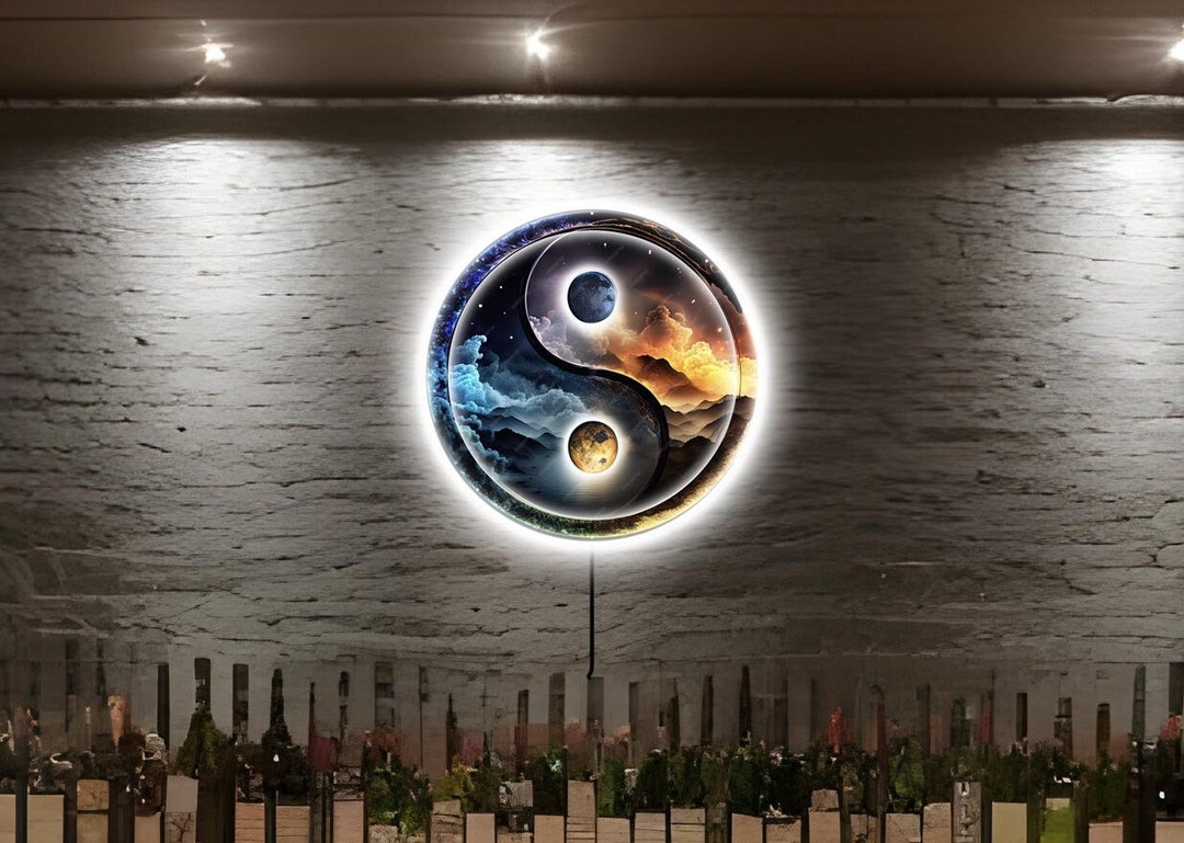 Yin Yang Lamp, Yin and Yang Balance in Your Home, Wall Decor ...