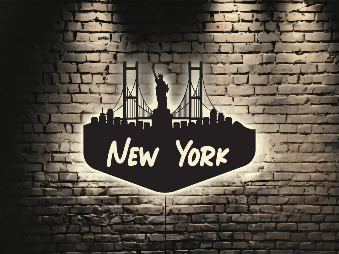 New York City Light Sign, New York Light Sign, Birthday Present, Custom ...