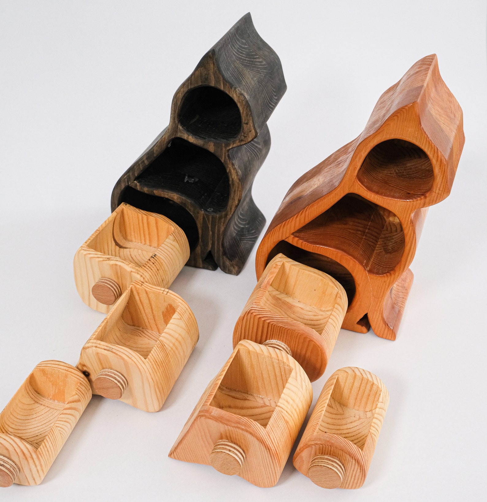 Cat Shaped Wooden Jewelry Box, Special Wooden Rings, Necklaces ...