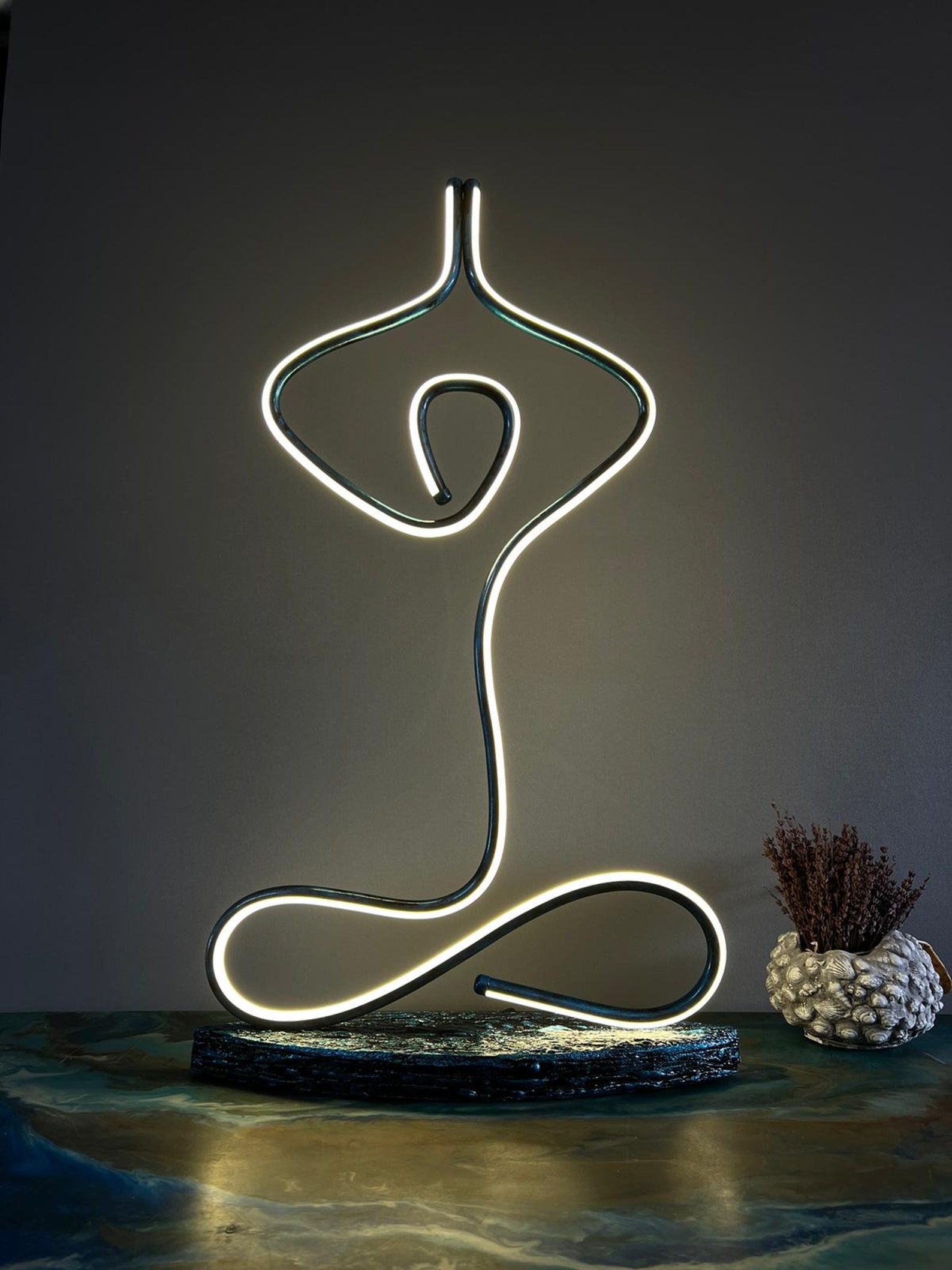 Yoga Decoration- Luxury Yoga Lighting- Lighting for Yoga Centre- Gift ...
