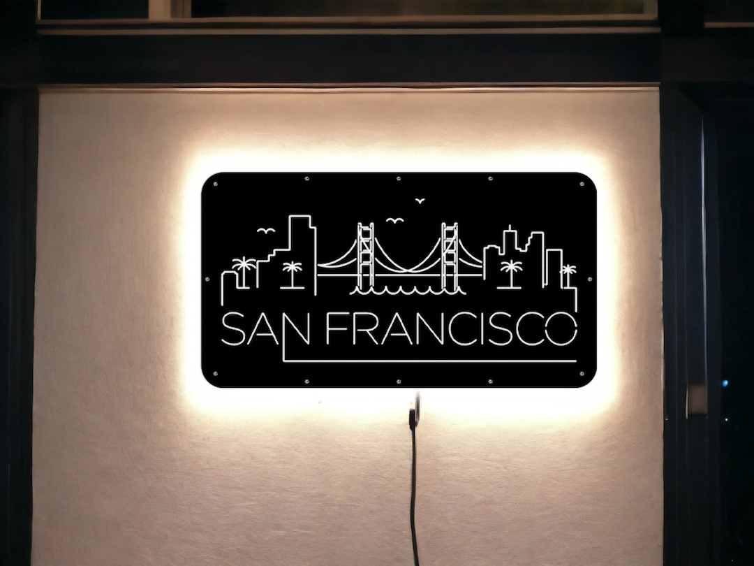 Gorgeous San Francisco Sign, San Francisco Skyline, Custom San ...