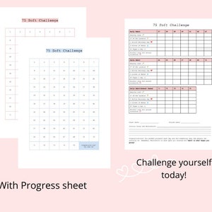 2024 75 Soft Challenge Tracker PDF instant Download - Etsy