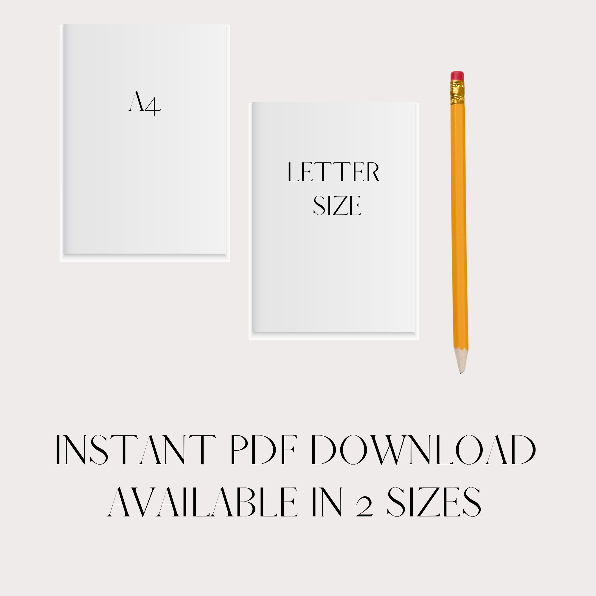 SIMPLE Weekly Planner Minimalist A4/letter Size Printable - Etsy