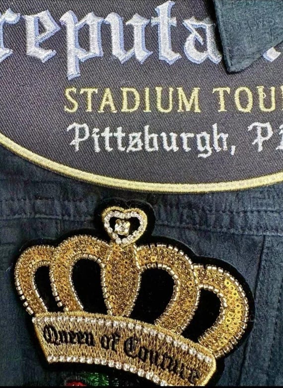 Versace Taylor Swift Reputation Receipt Patch Snake D… - Gem