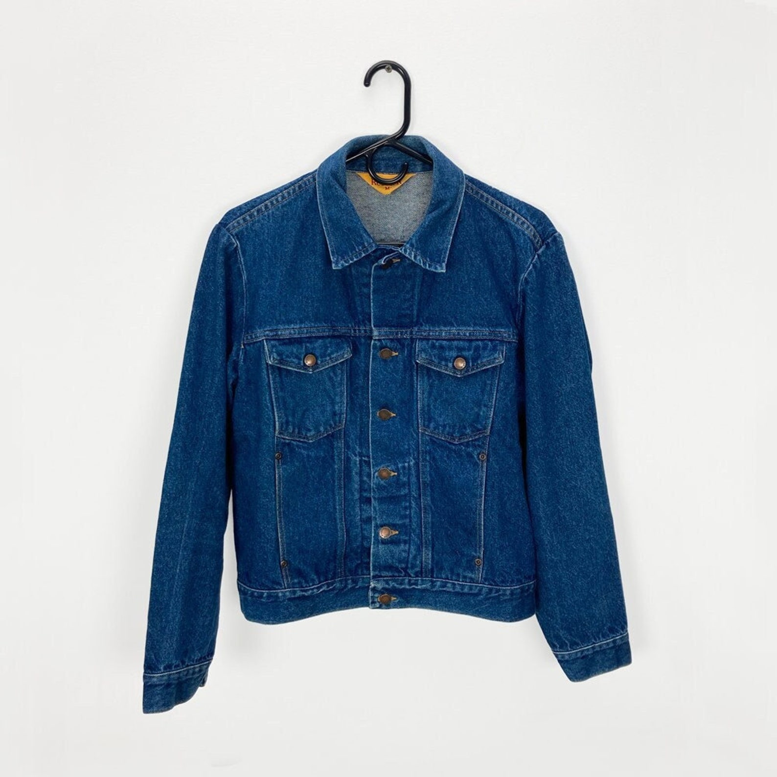 Rustler Denim Jacket Vintage 1980s Size M - Etsy