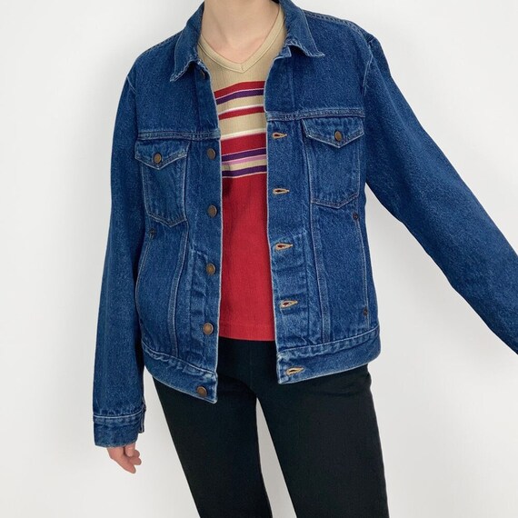 Rustler Denim Jacket Vintage 1980s Size M | Etsy