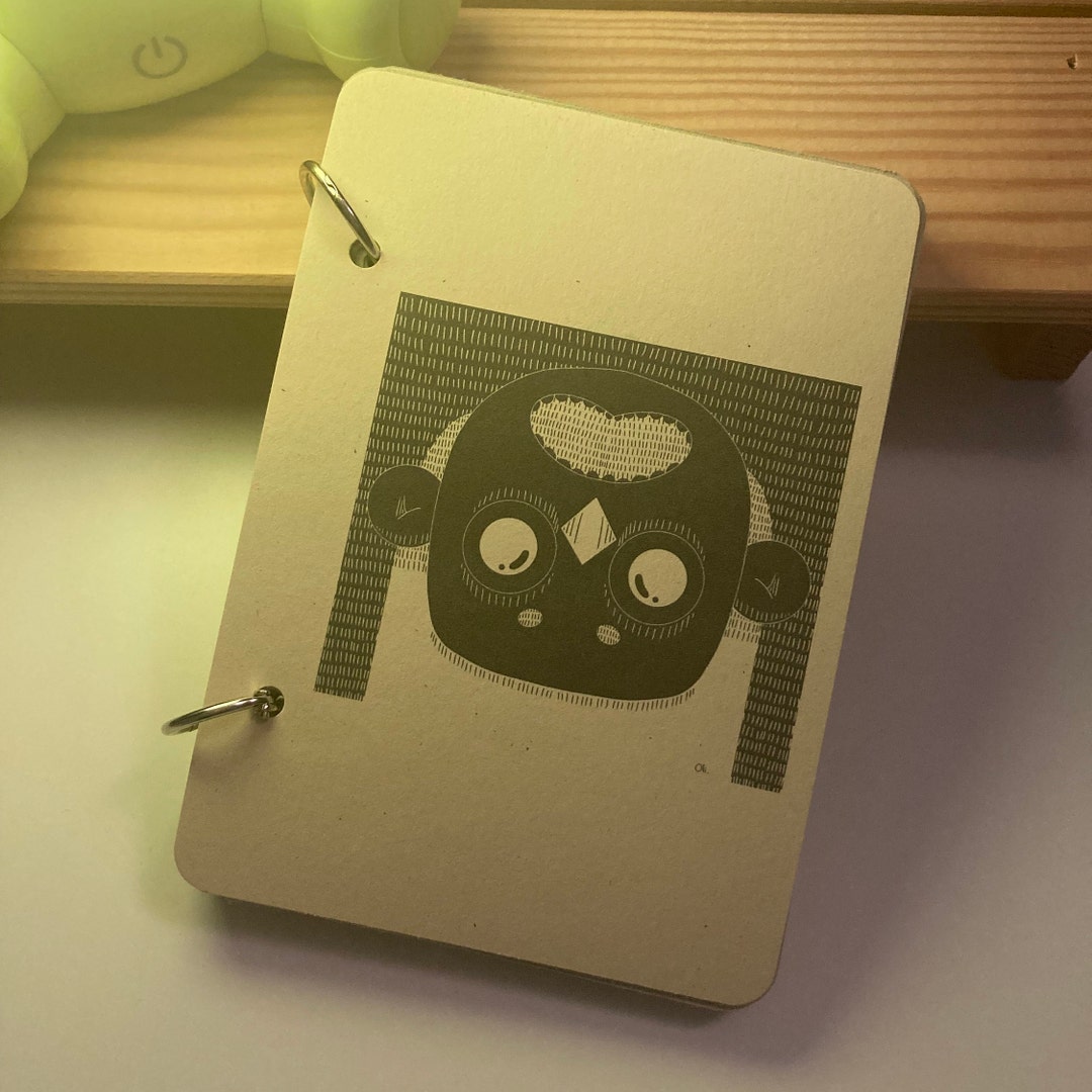 Creepy Head Upside Down Notebook - Etsy