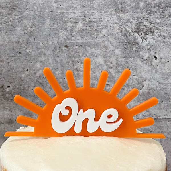 Sun Cake Topper - Etsy