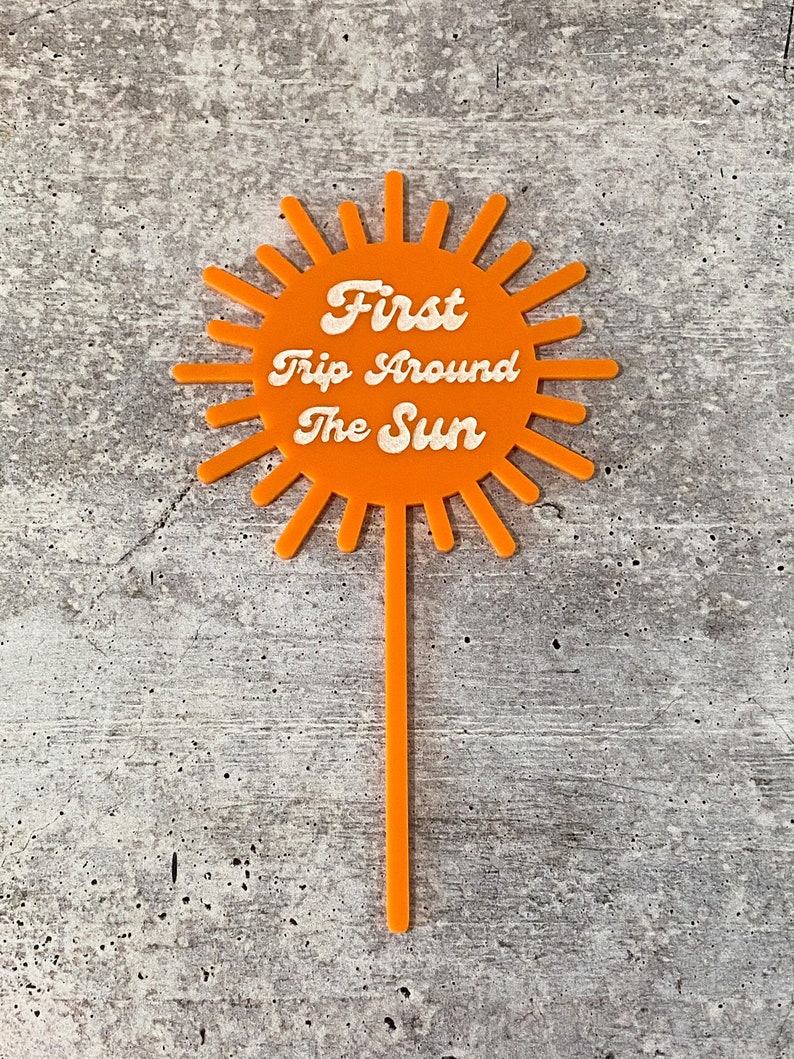 Sun Cake Topper Boho Sun Cake Topperfirst Birthday Cake - Etsy