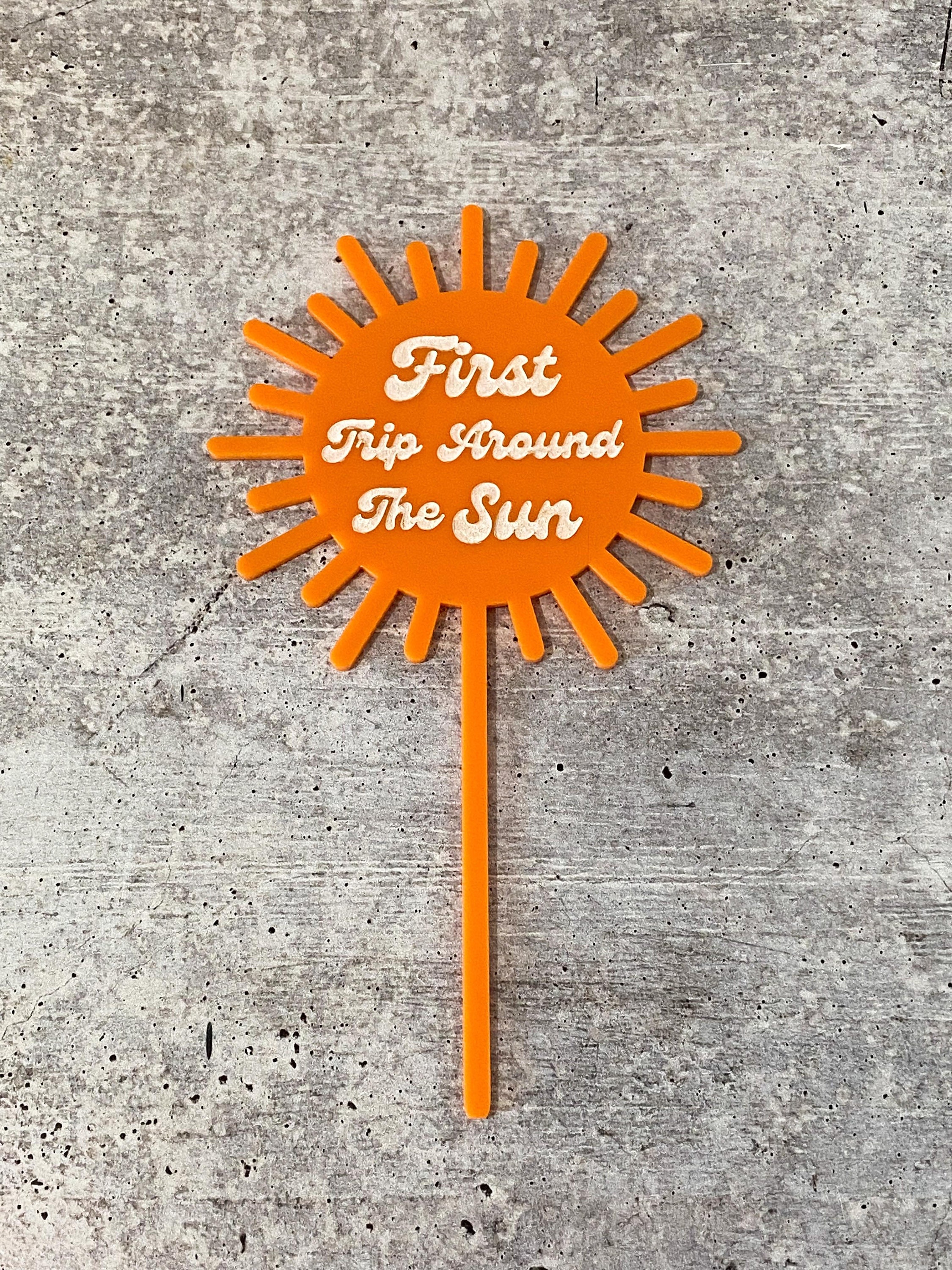 Sun Cake Topper Boho Sun Cake Topperfirst Birthday Cake - Etsy