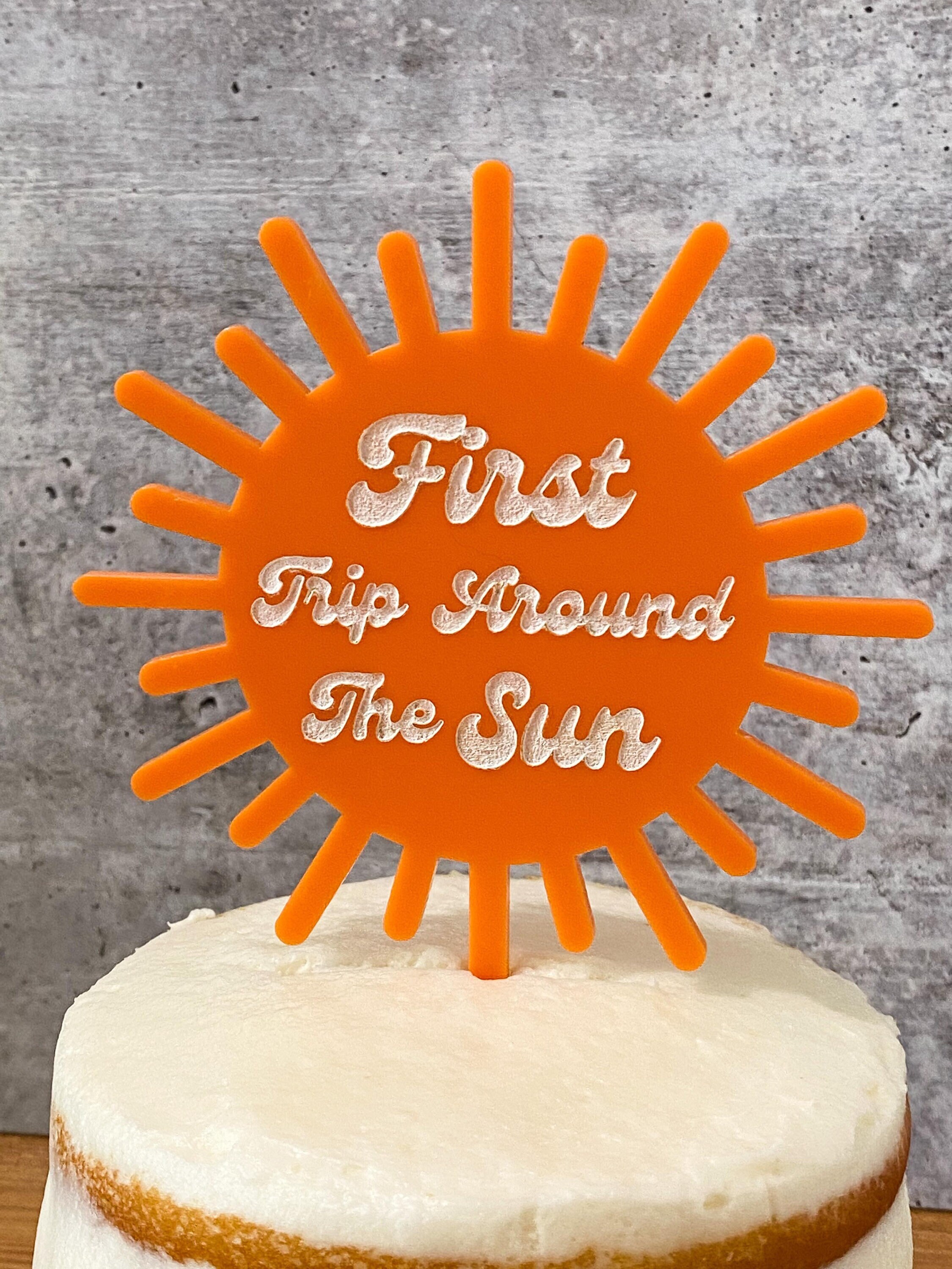 Sun Cake Topper Boho Sun Cake Topperfirst Birthday Cake - Etsy