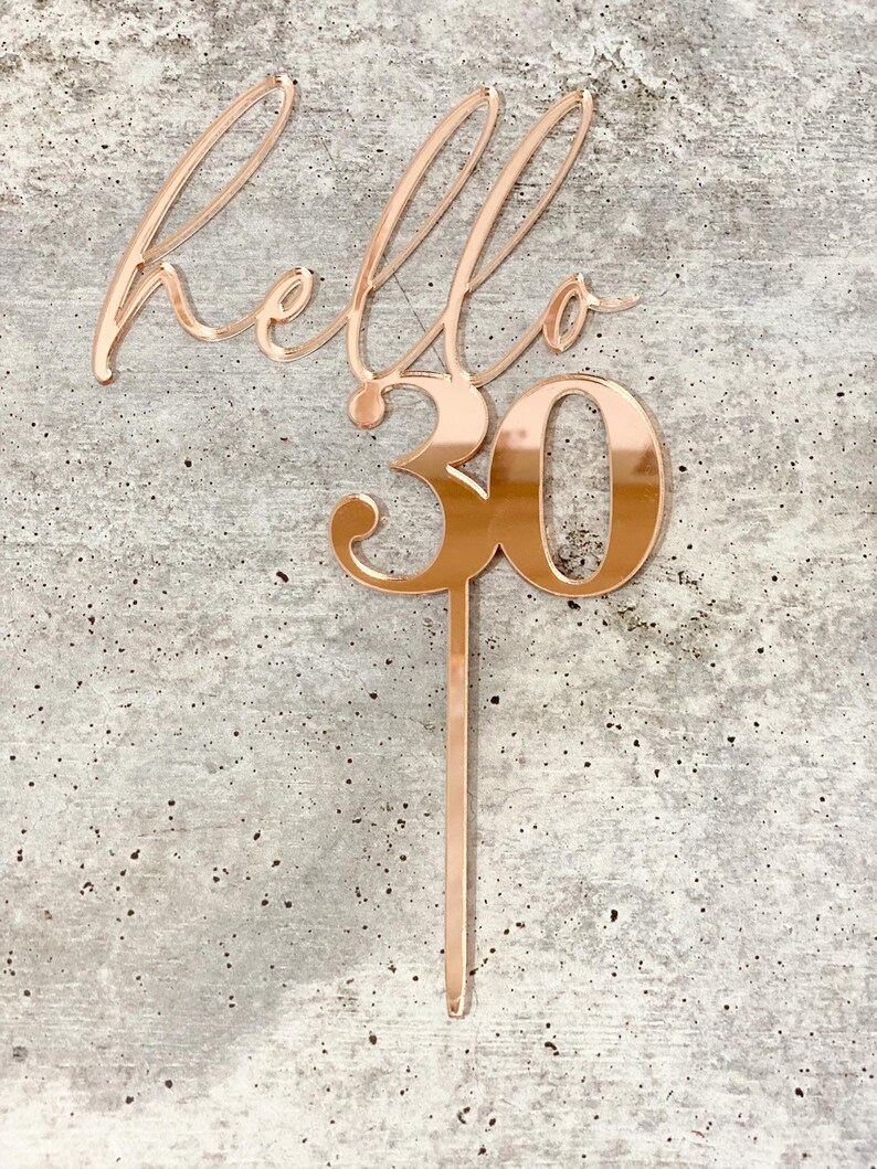 Thirty Cake Topper Birthday Personalized 30 Cake Topper - Etsy