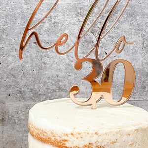 Thirty Cake Topper Birthday Personalized 30 Cake Topper - Etsy