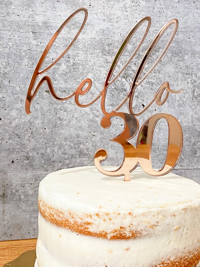 Thirty Cake Topper Birthday Personalized 30 Cake Topper - Etsy