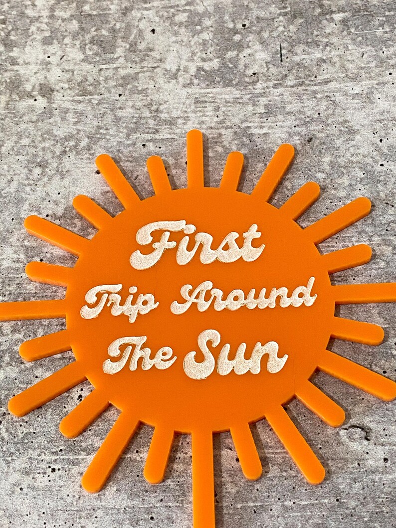 Sun Cake Topper Boho Sun Cake Topperfirst Birthday Cake - Etsy