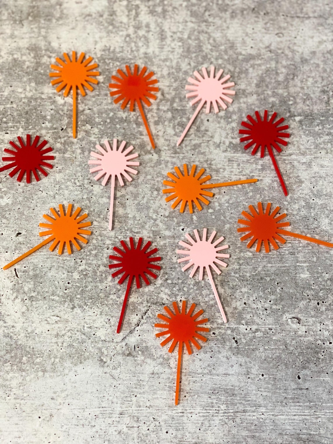 Sun Cupcake Toppers Boho Cupcake Topper Here Comes the Sun - Etsy