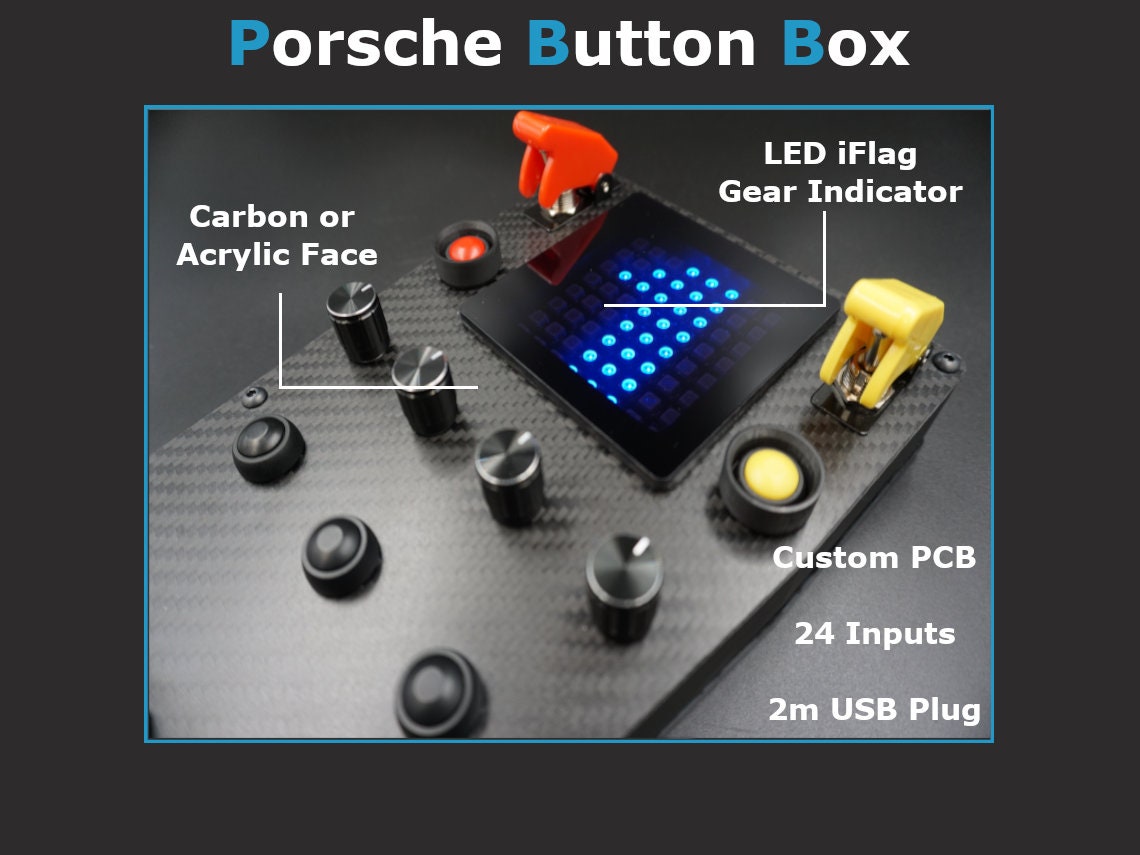 Porsche Button Box - Iflag - Gear Indicator - FREE DELIVERY - Etsy