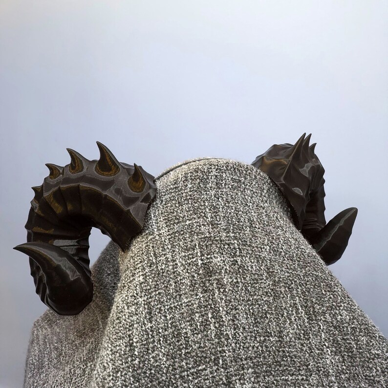 Demon Ram Horns Cosplay by Whitewyvernmarket DIY 3D Printed - Etsy