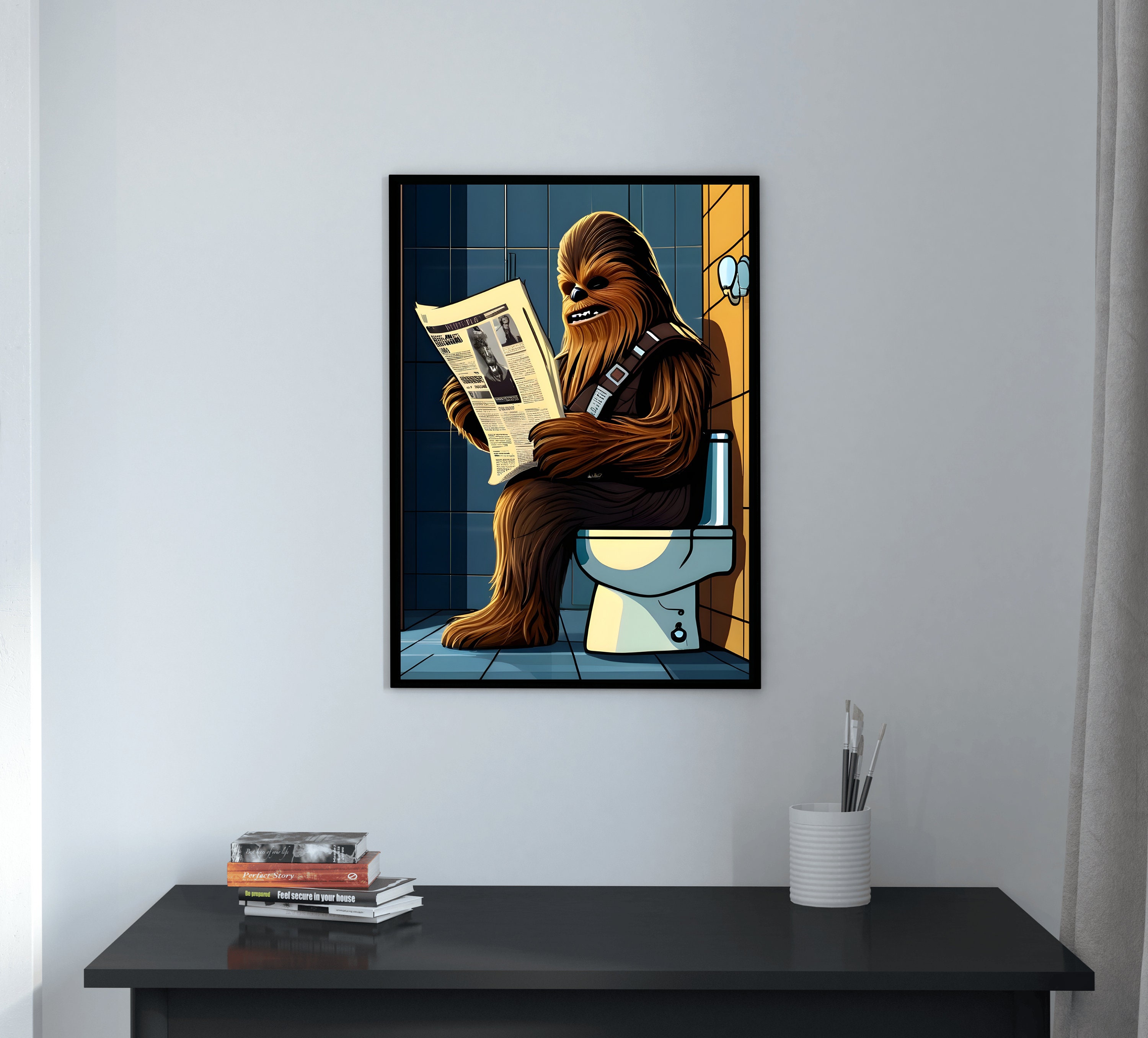 Creative SERIES #29, Starwars Wall Poster, Chewbacca Art, Chewbacca ...