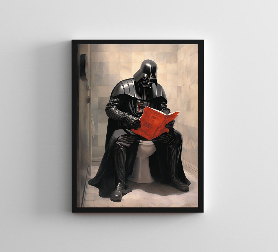 Creative SERIES 02, Starwars Wall Poster, Star Wars Art Work, Darth Vader Wall Poster, Restroom ...